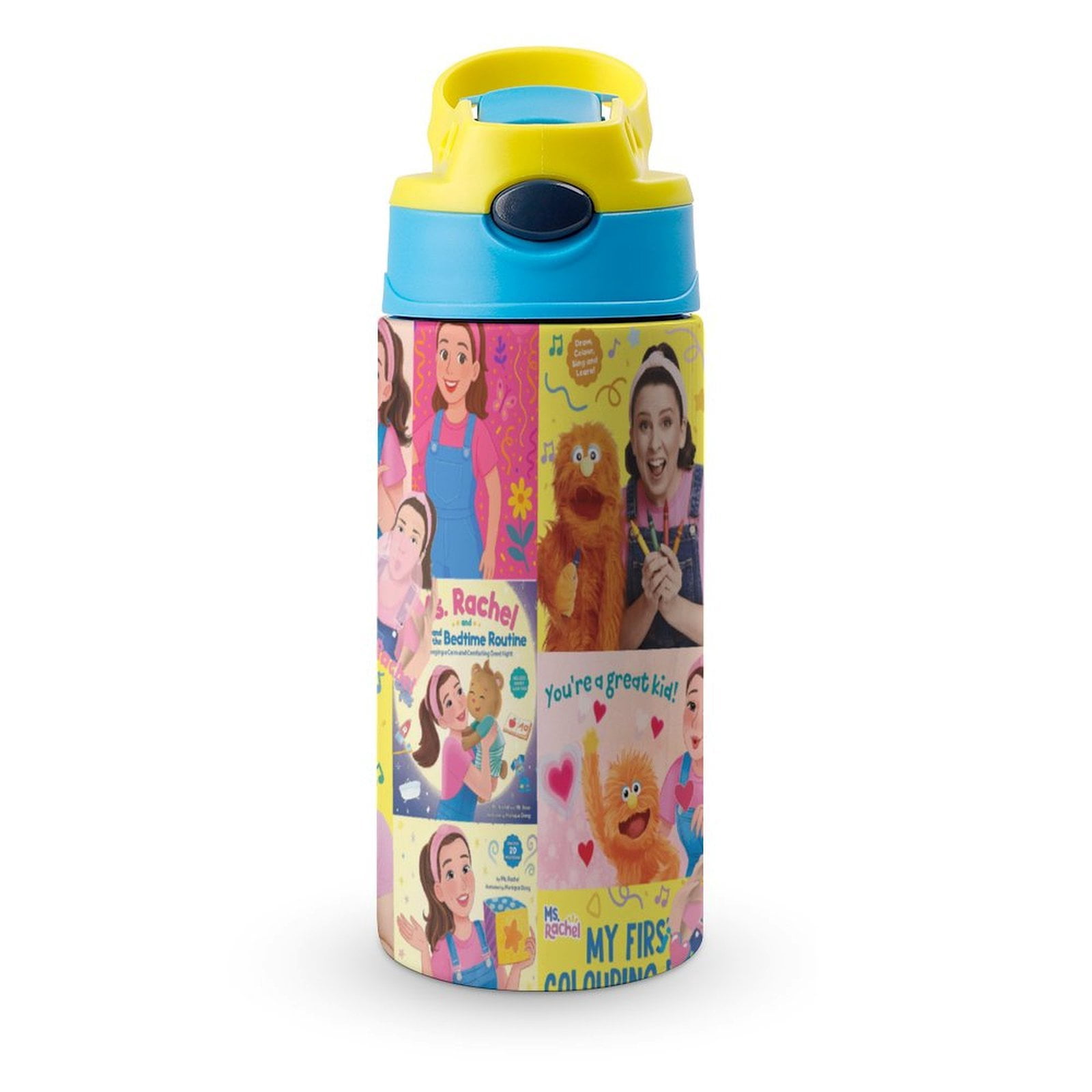 Ms Rachel Water Bottle with Straw Vacuum Insulated Stainless Steel ...