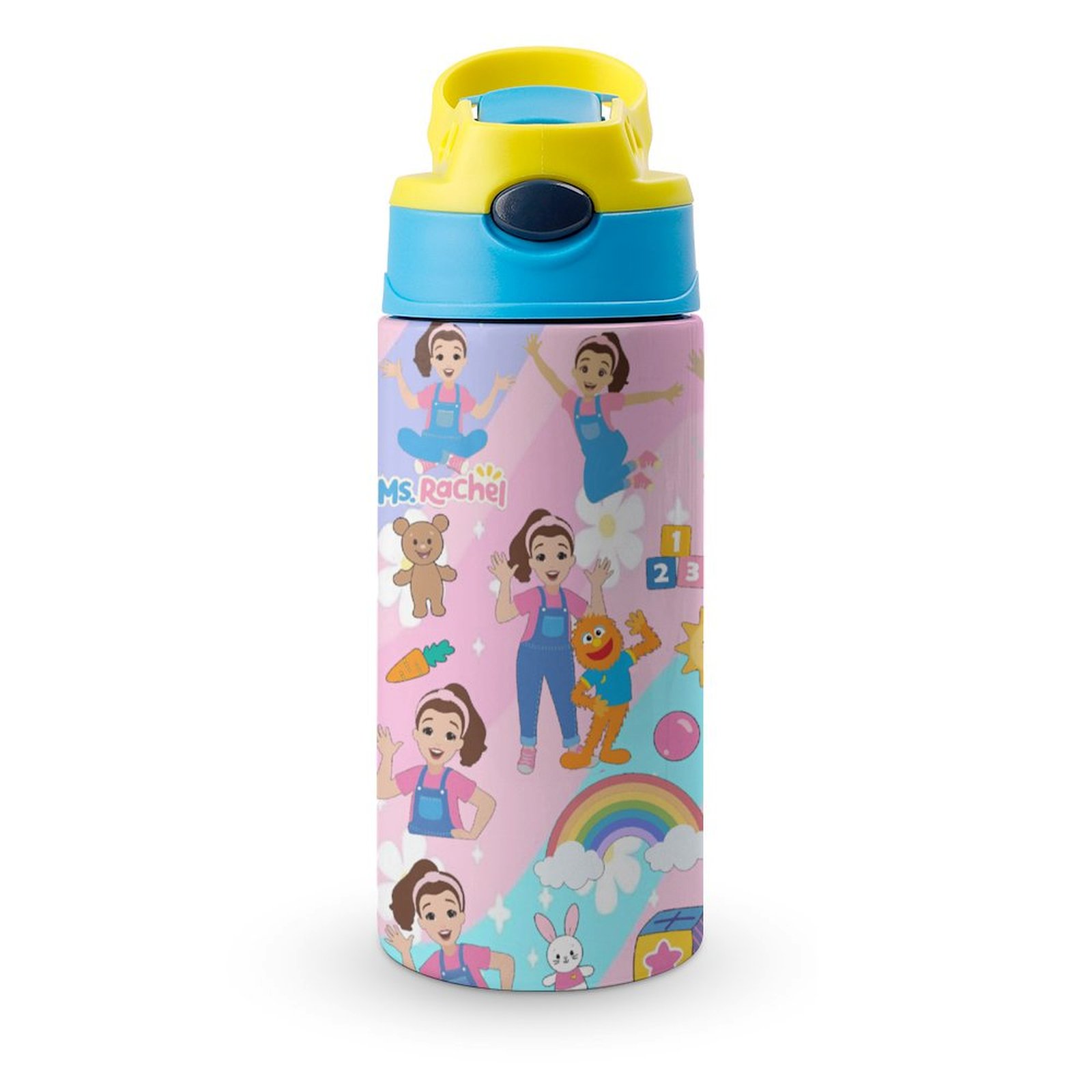 Ms Rachel Water Bottle with Straw Vacuum Insulated Stainless Steel ...