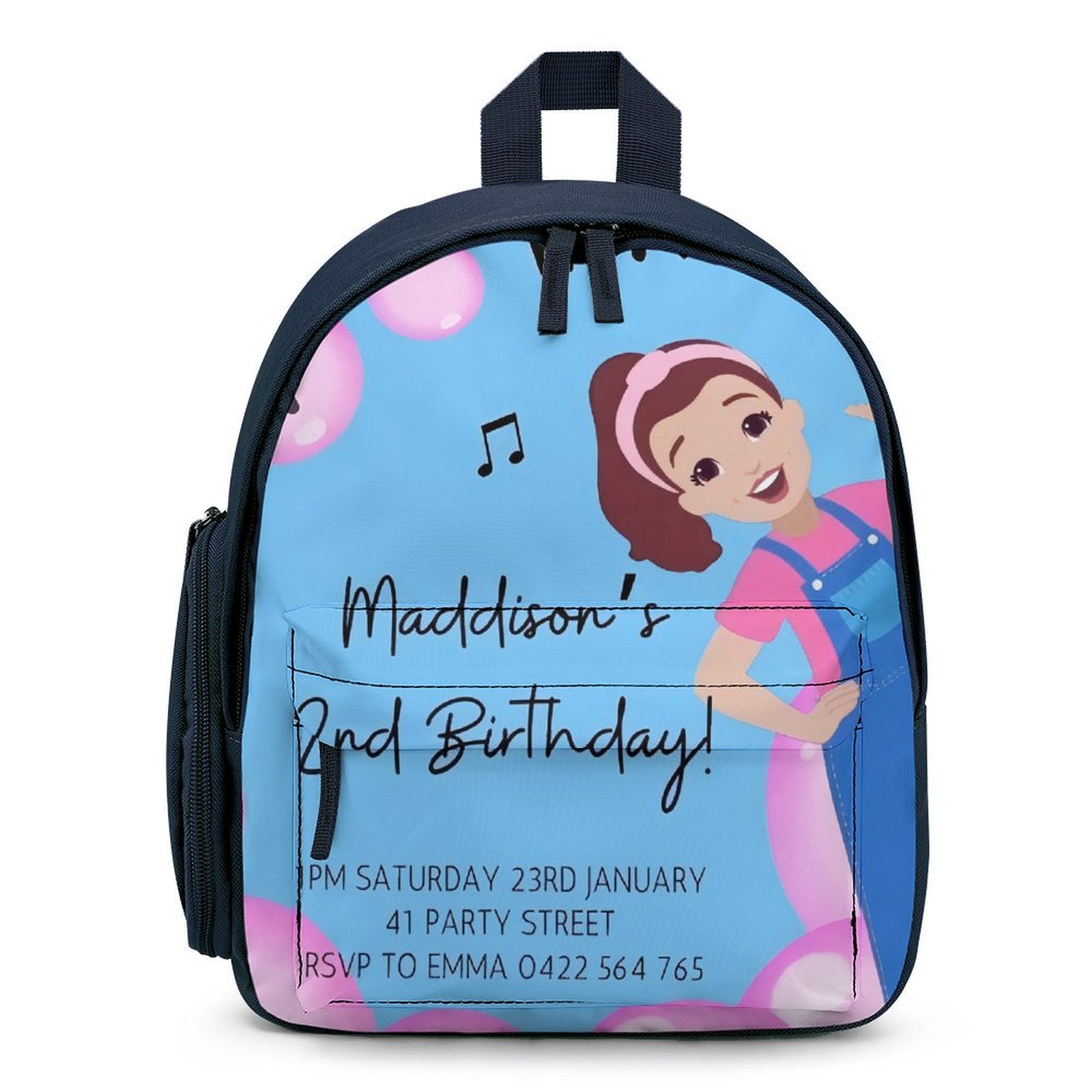 Ms. Rachel Women's mini backpack for school blue-style-18 - Walmart.com