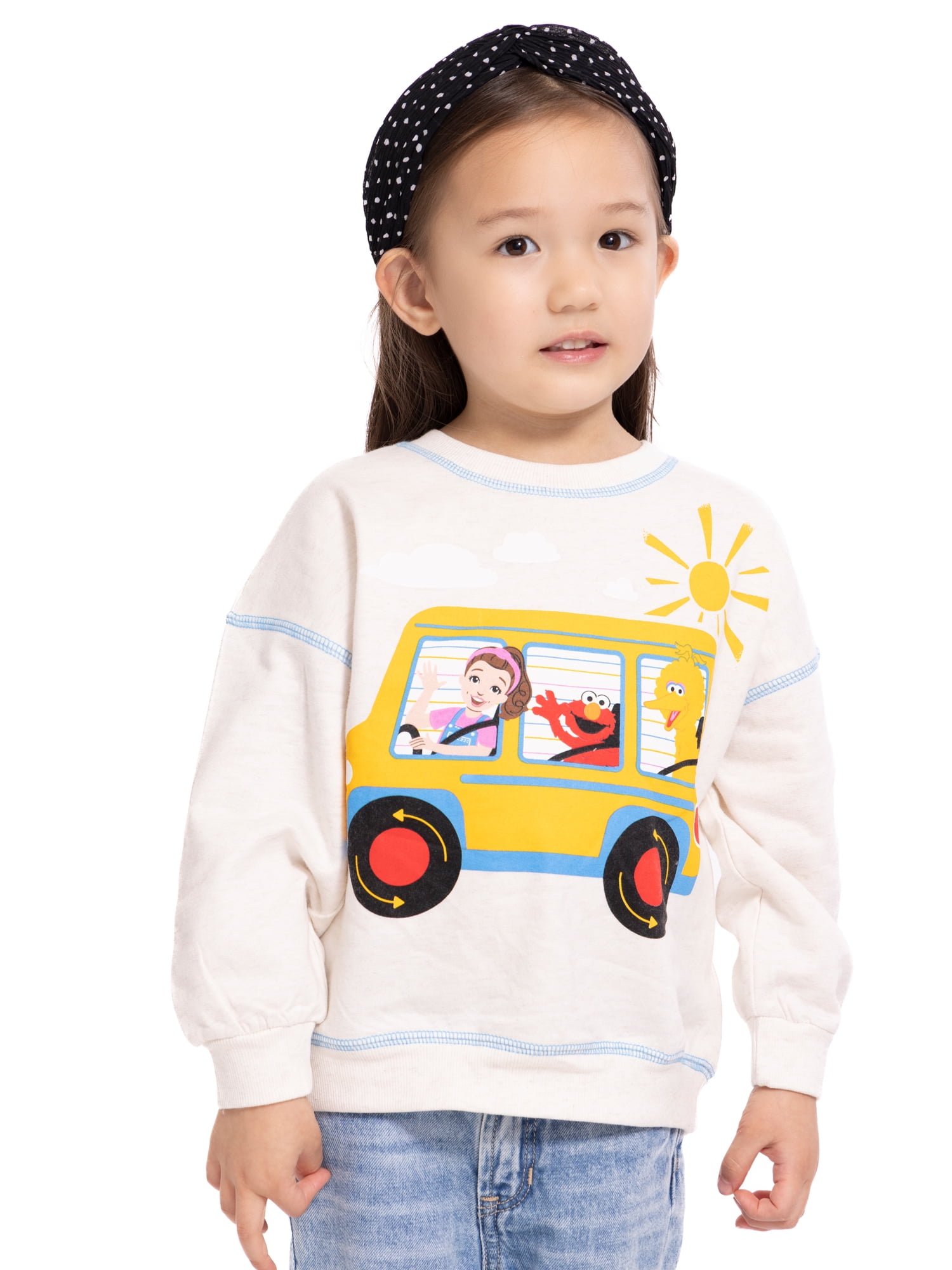 Ms. Rachel x Sesame Street Toddlers' Graphic Sweatshirt with Long ...