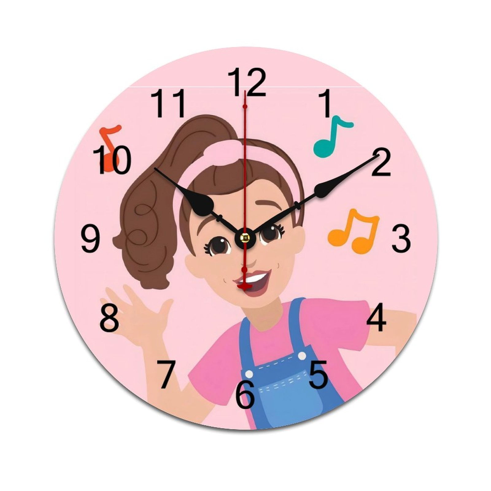 Ms. Rachel wall clocks battery operated decorative 30cm/11.8in ...