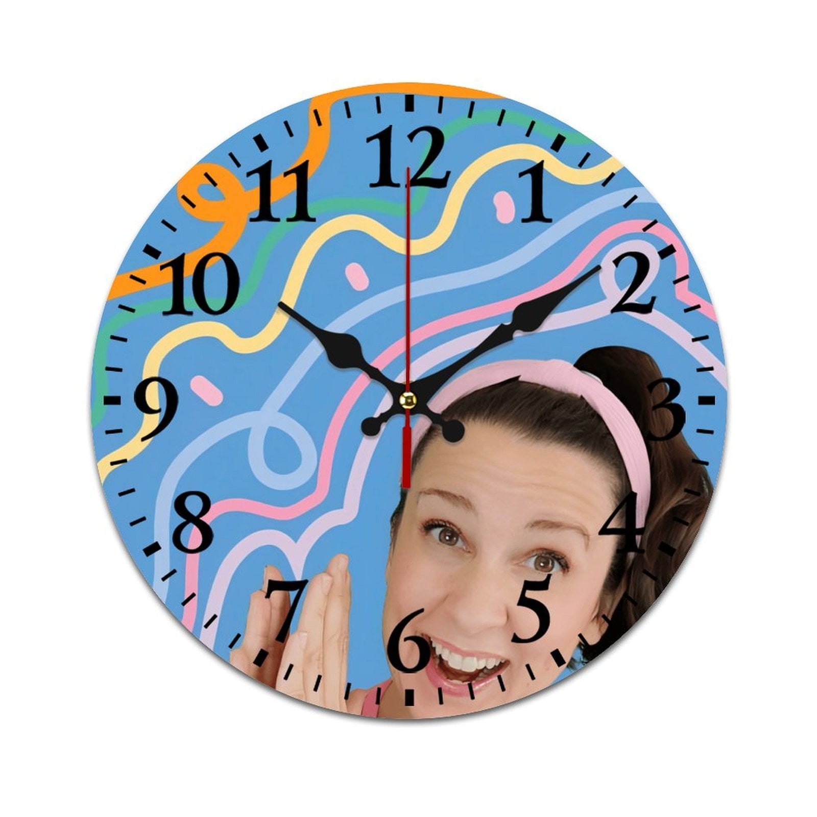 Ms. Rachel wall clocks battery operated decorative 30cm/11.8in ...