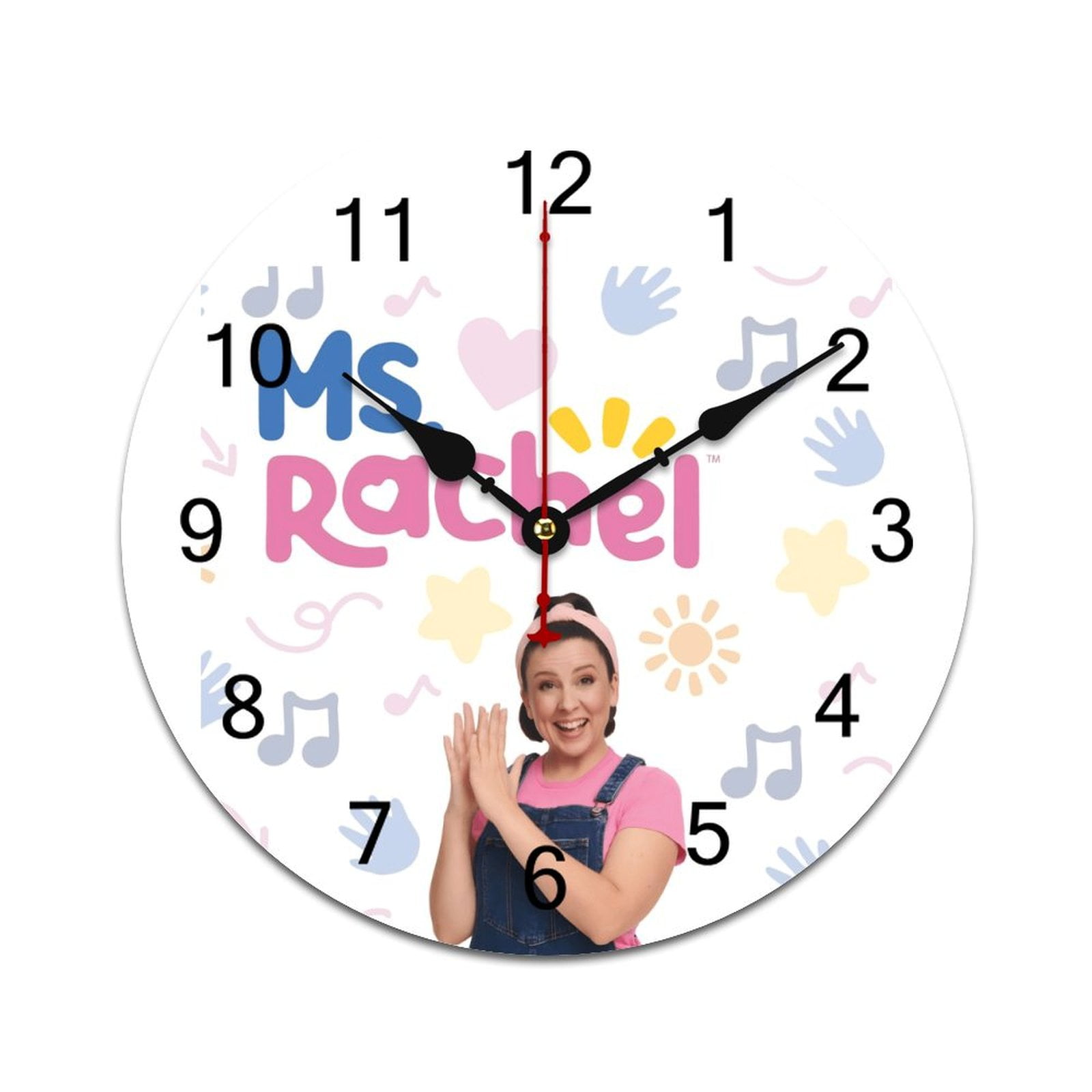 Ms. Rachel wall clocks battery operated decorative 30cm/11.8in ...