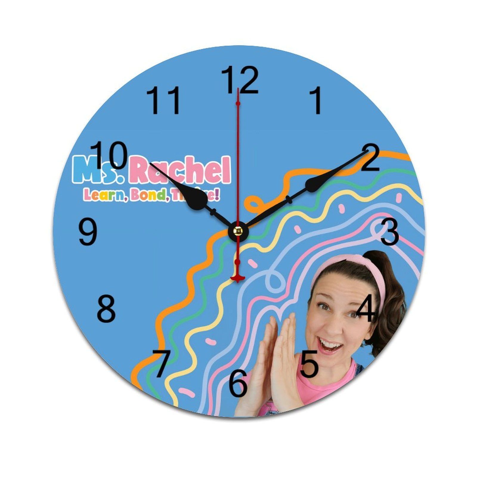 Ms. Rachel wall clocks battery operated decorative 34cm/13.39in ...