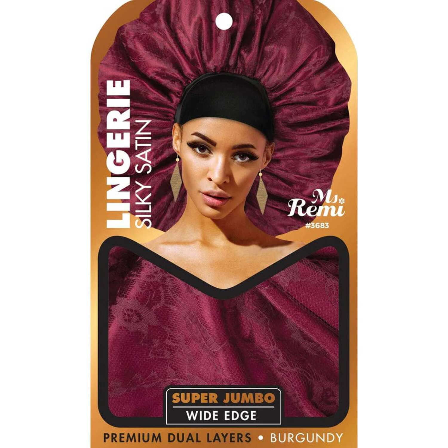 Ms. Remi Lingerie Wide Edge Silky Satin Bonnet Super Jumbo-3683 ...