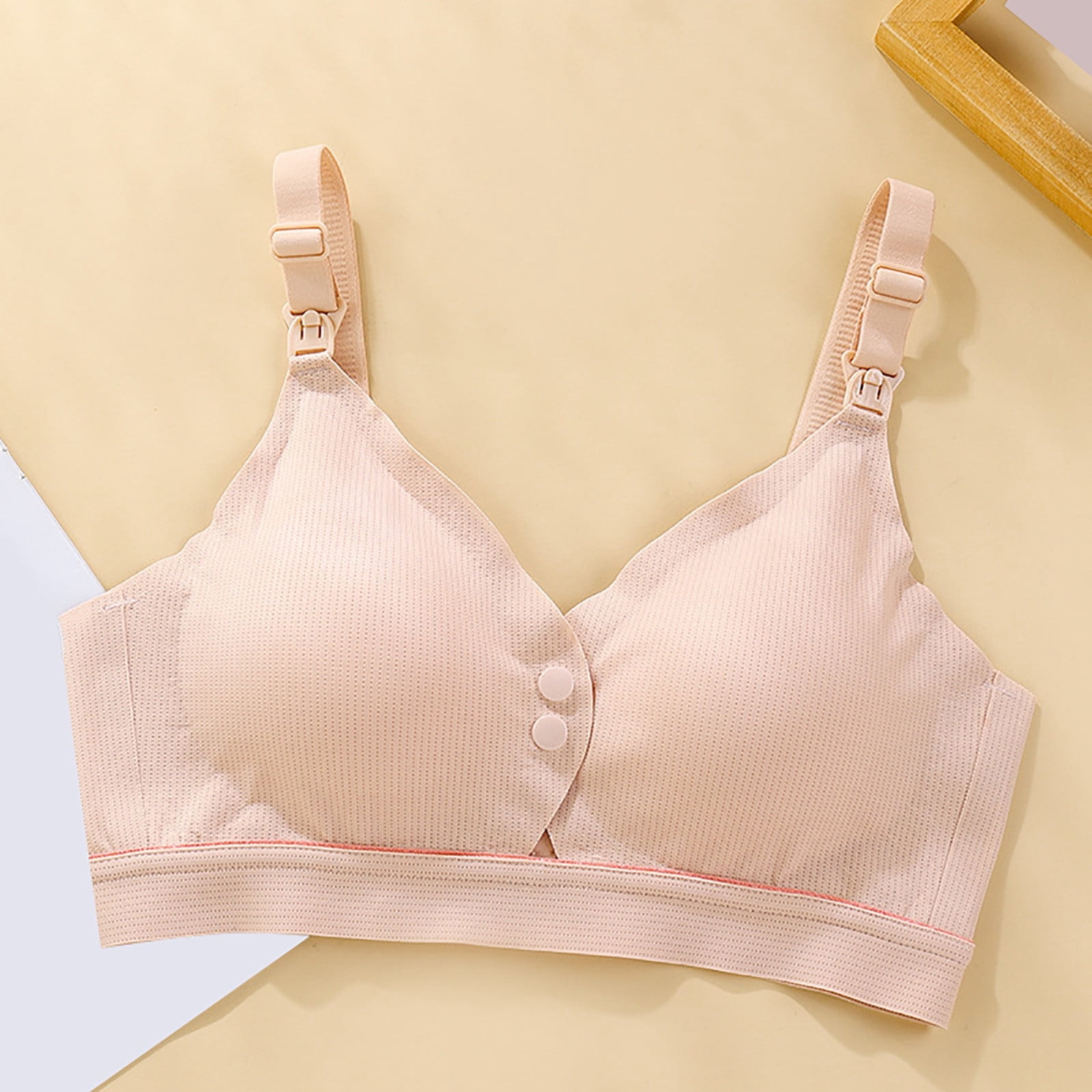Ms Nursing Bra Gathered Anti Sagging Postpartum Breastfeeding Front