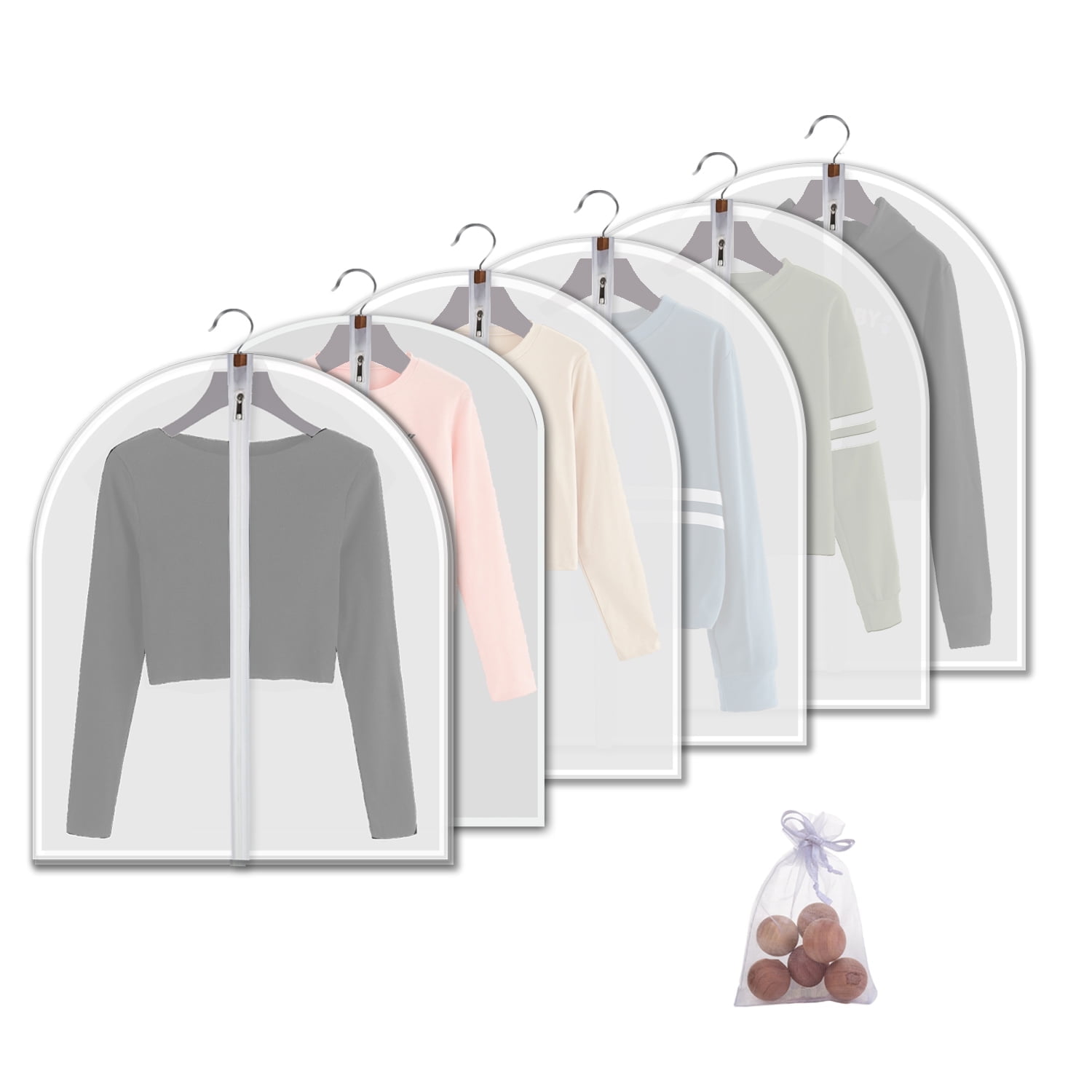MsKitchen Garment Dust Covers - Dustproof, Waterproof, Mothproof, 24 ...