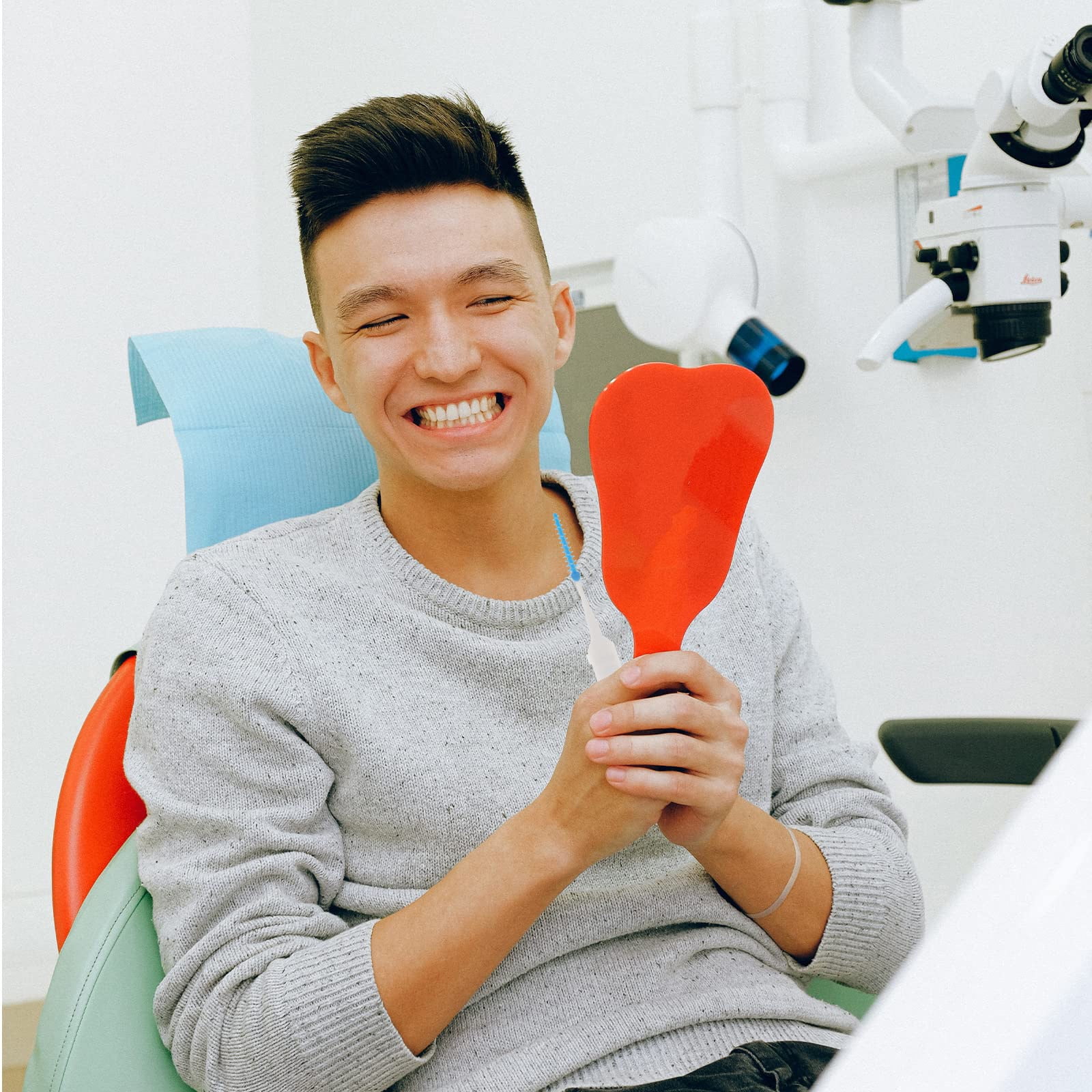 MsOrange 200Pcs/Box Floss Interdental Brush Stick Toothpick Soft ...