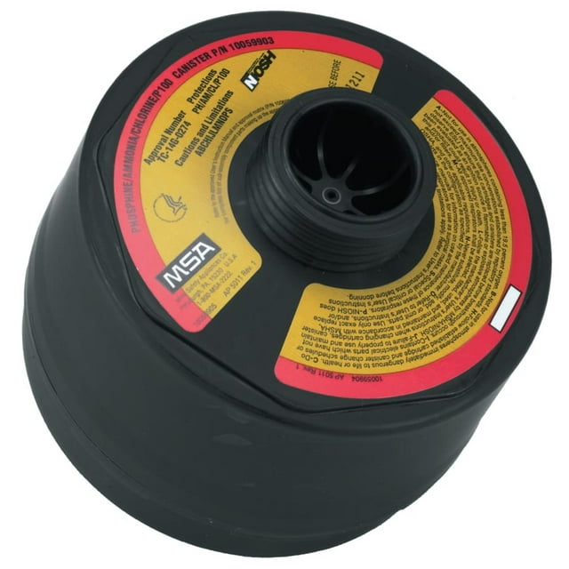 (Price/1 EA)Msa 454-10059903 Canister Assy. Threadedph/Am/Cl/P100 ...