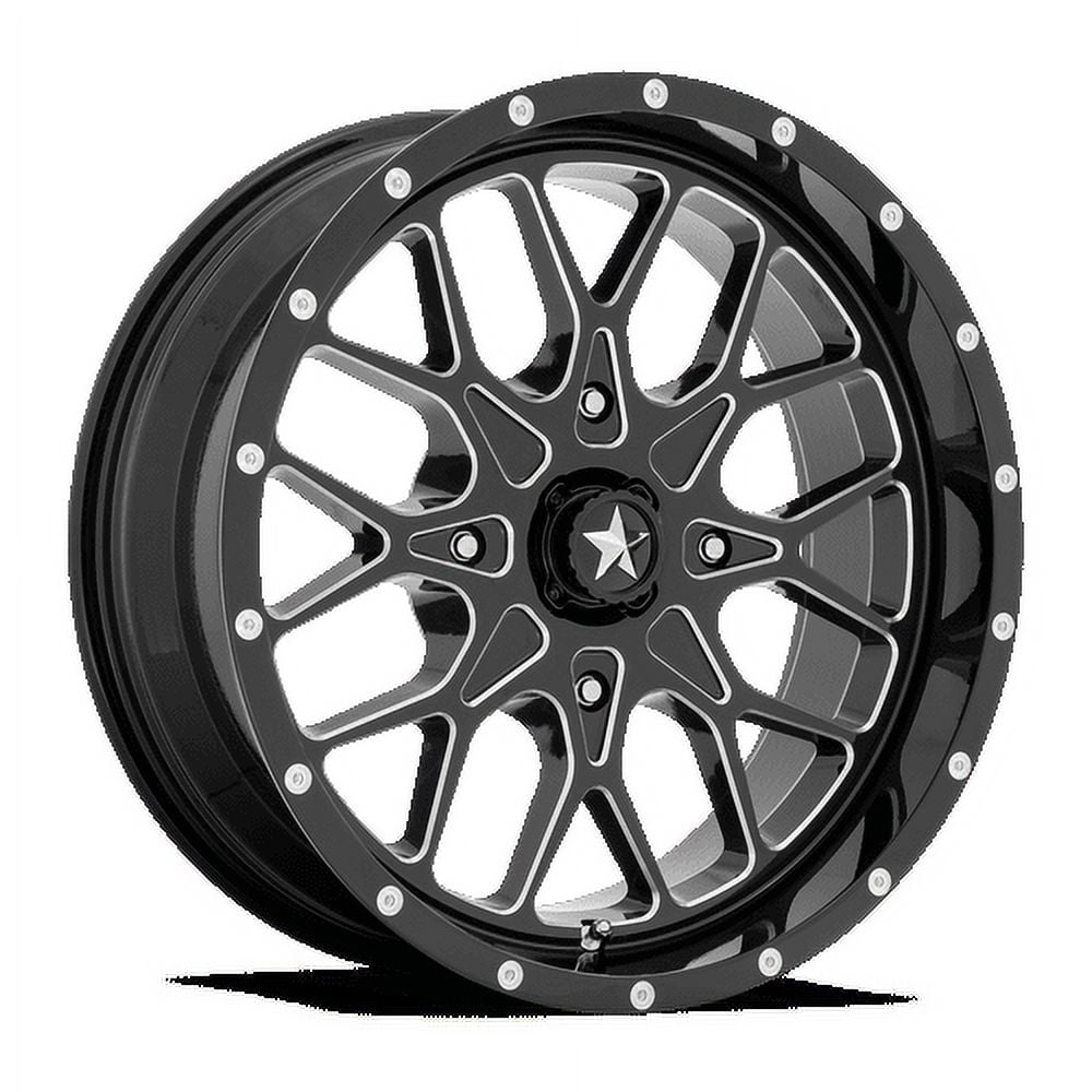 Msa Offroad Wheels M45 22X7 4X156 False 115.1Cb Gloss Black Milled ...
