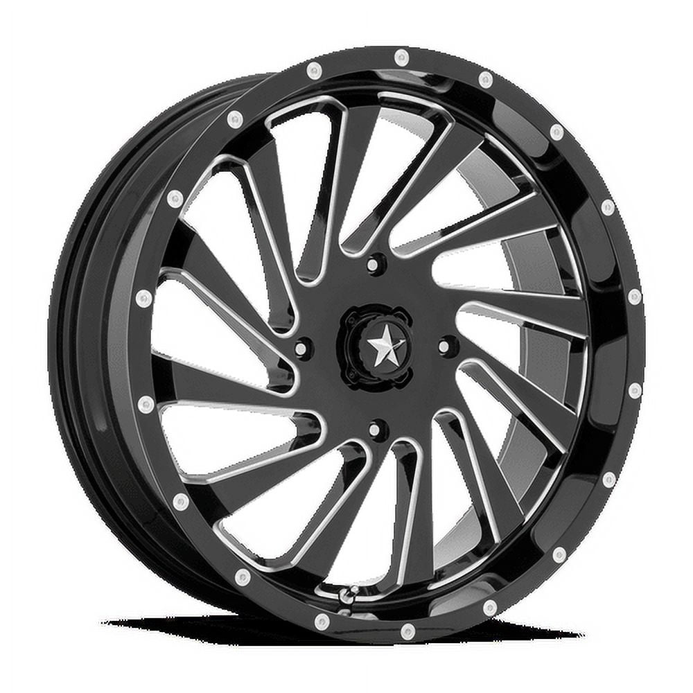 Msa Offroad Wheels M46 20X7 4X137 False 112Cb Gloss Black Milled Wheel ...