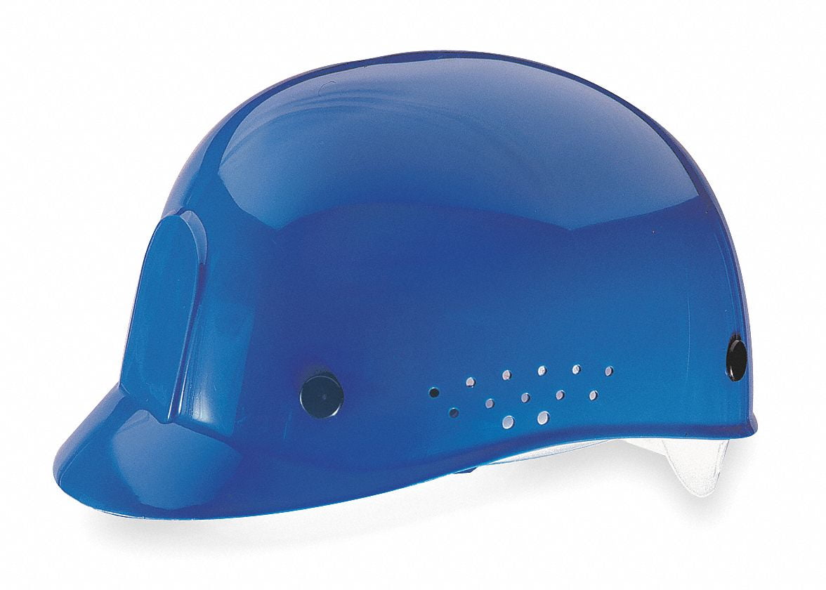 Msa Safety Bump Cap,Front Brim,Pinlock,Blue 10033650 - Walmart.com
