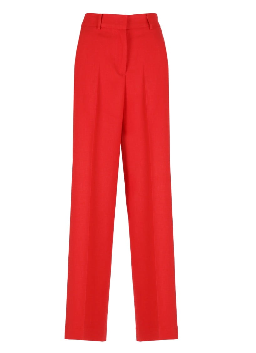 Msgm Women's Red Viscose Pants Red Sizes IT 34-64 - Walmart.com