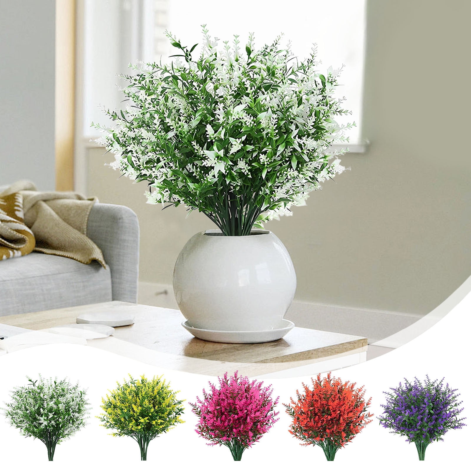 Msgweeeg Artificial Flower Bouquet Table Decorations Outdoor Artificial ...