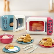 JoyStone Kids Microwave Play Set with Light Sound Realistic Function 28 ...
