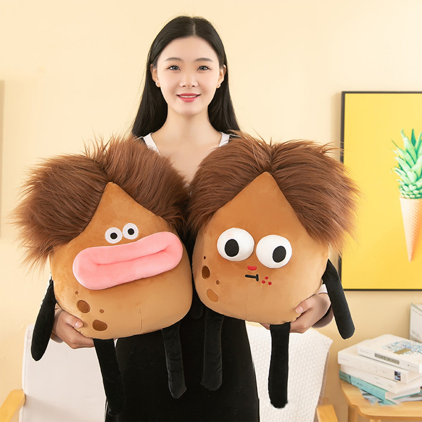 Msgweeeg Plushs Toys Stuffed Animals for Girls Explode Hairy Potato Toys, Ugly Cute Dolls, Funny ...