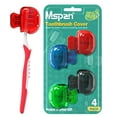 MSPAN Toothbrush Cover Case Protects Manual and Electric Toothbrushes ...