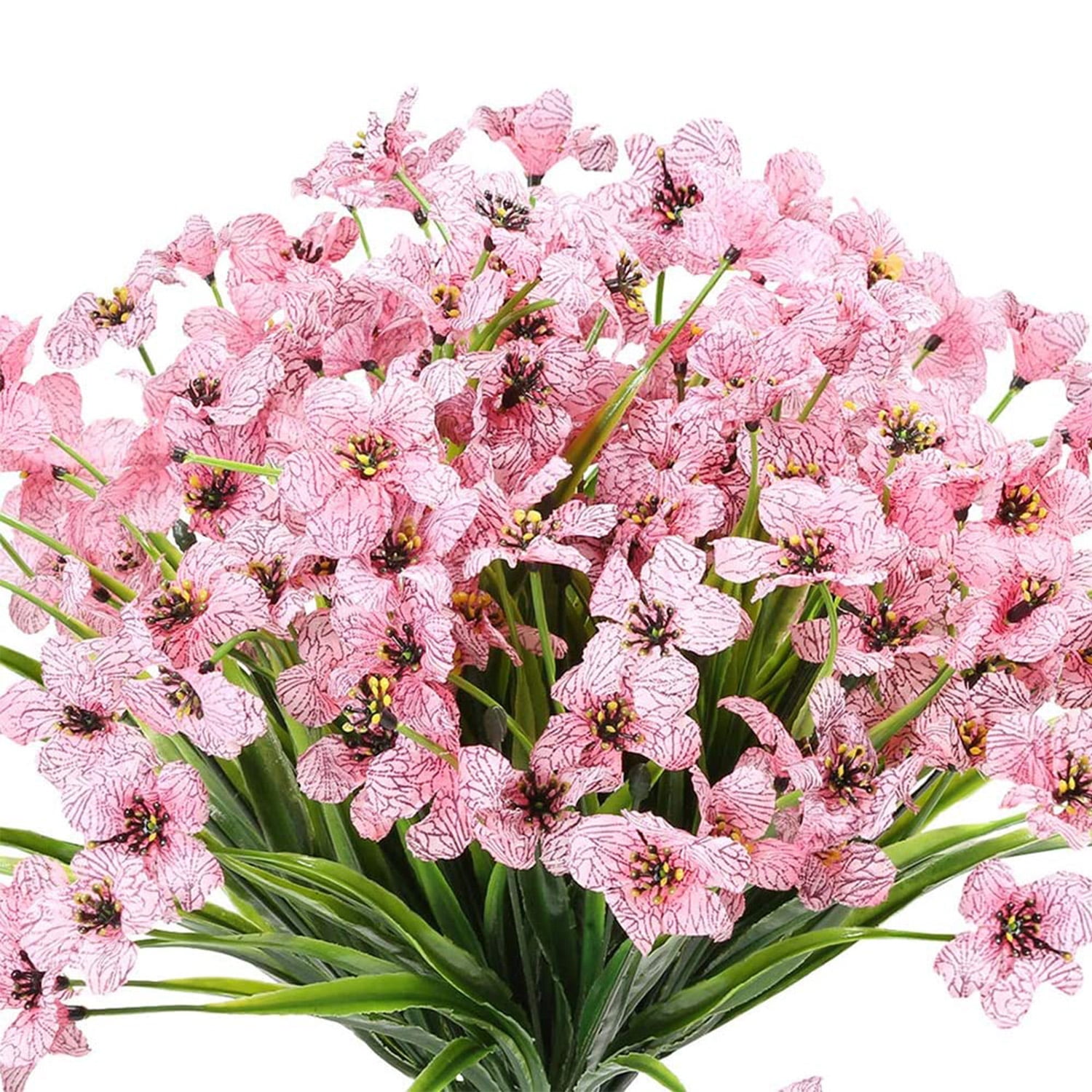 Msrlassn 6 Pcs Artificial Violets Flowers, Artificial Flowers Fake ...