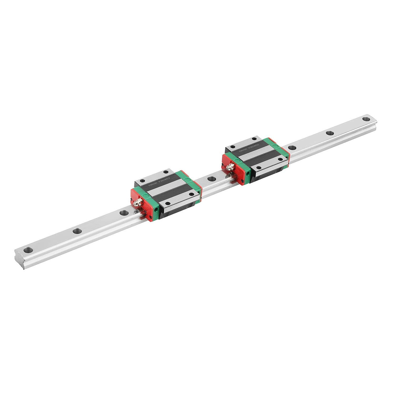 Mssoomm Square Linear Guideway Rail EGW25-90.55 inch / 2300mm +2Pcs EGW25 CA Flange Slider Block ...