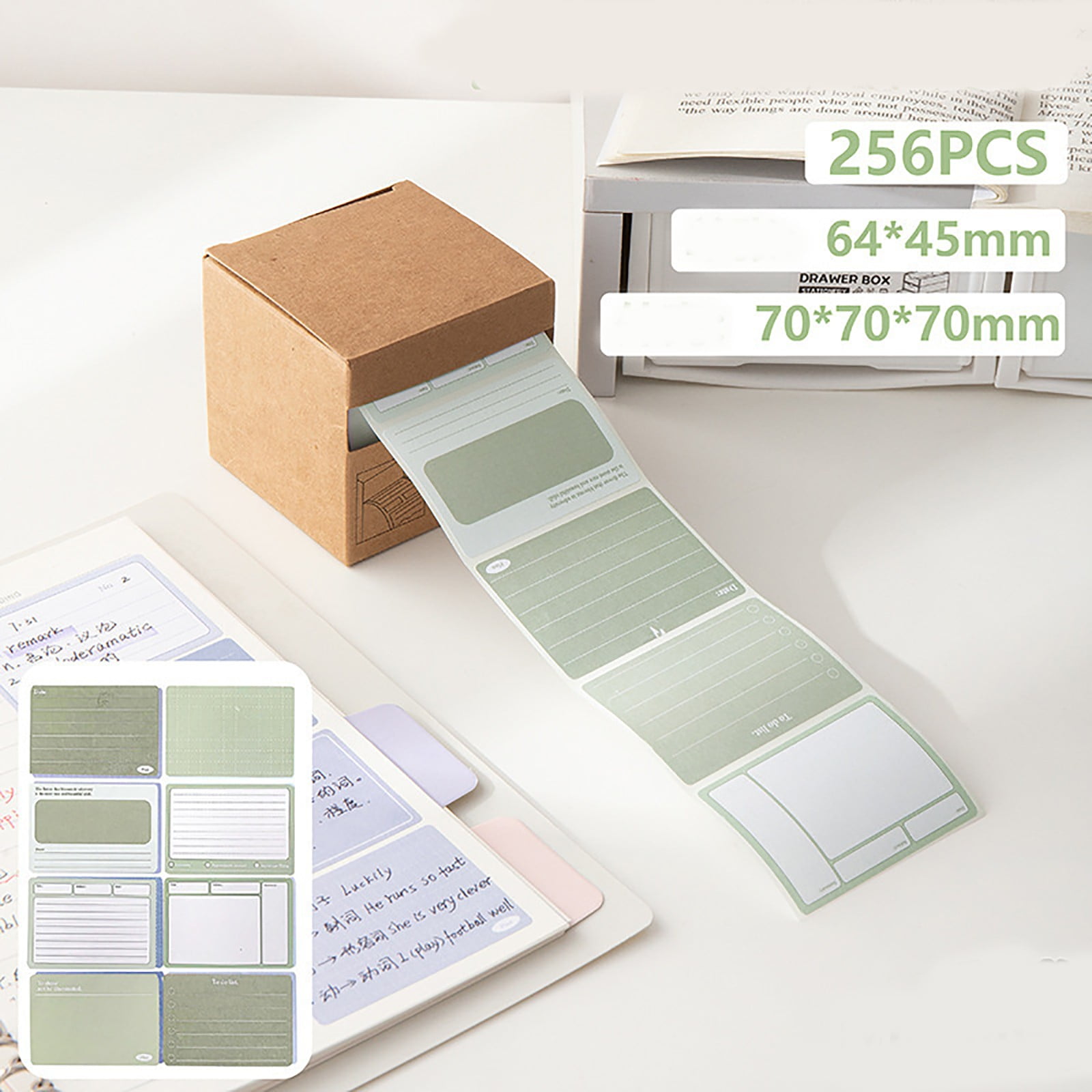 Msuo Sticky Notes Sticky Note Sticky Notes Paper Roll Tape Pull Out ...