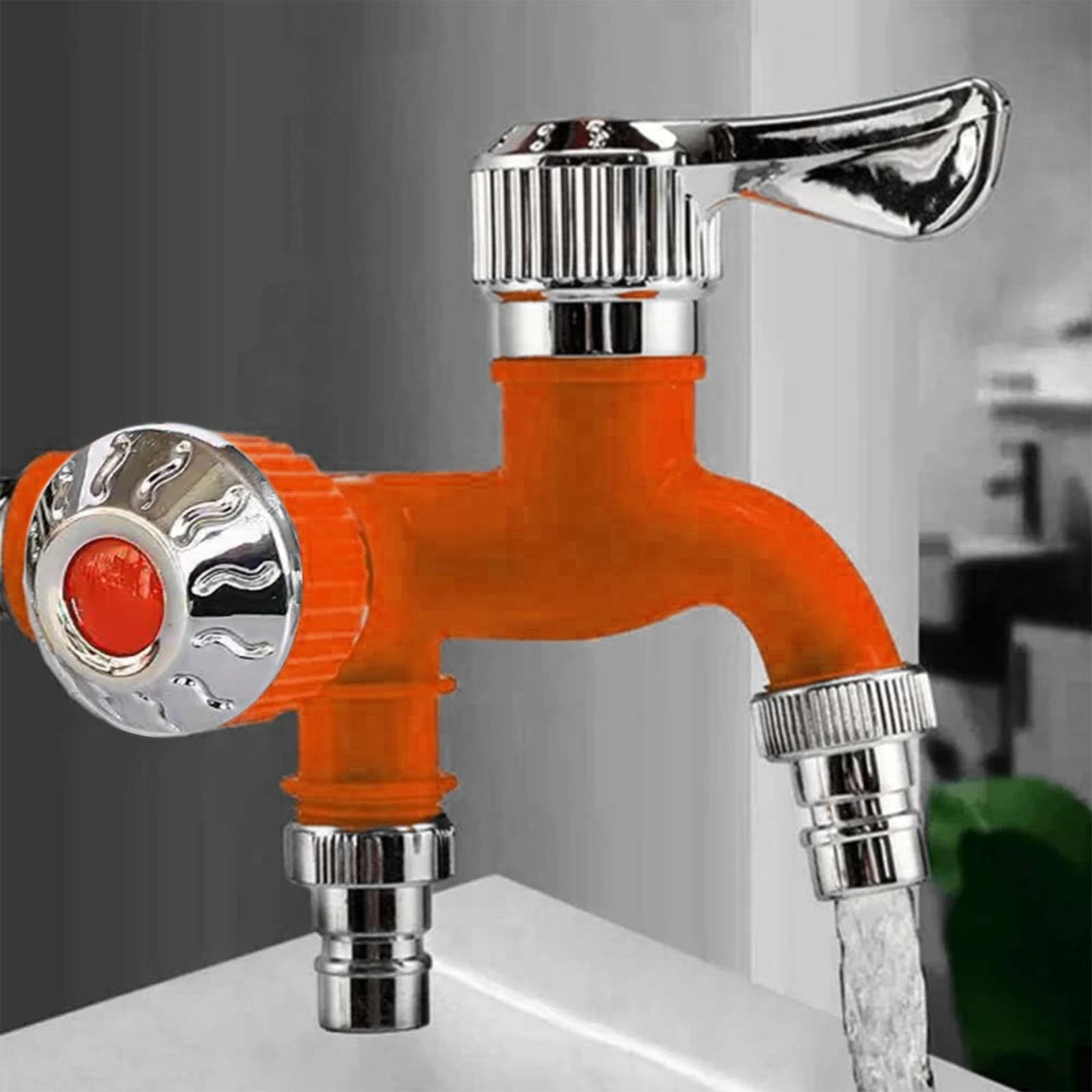 Msuo Two-Way Fast Open Water Tap Dual Handle Quick-Connect Faucet ...
