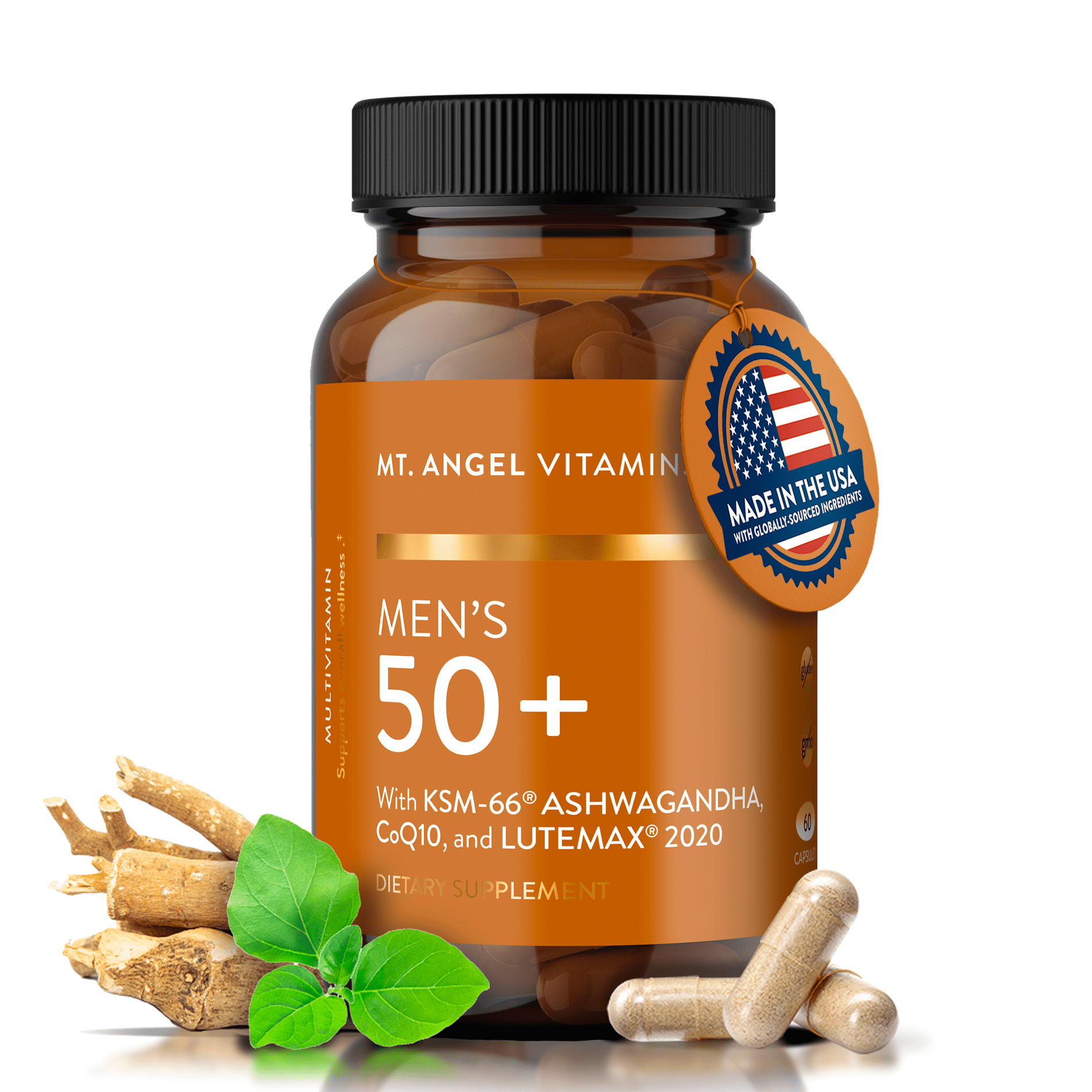 Mt. Angel Vitamins Men's Multivitamin for Men 50+ - Embrace the Golden ...