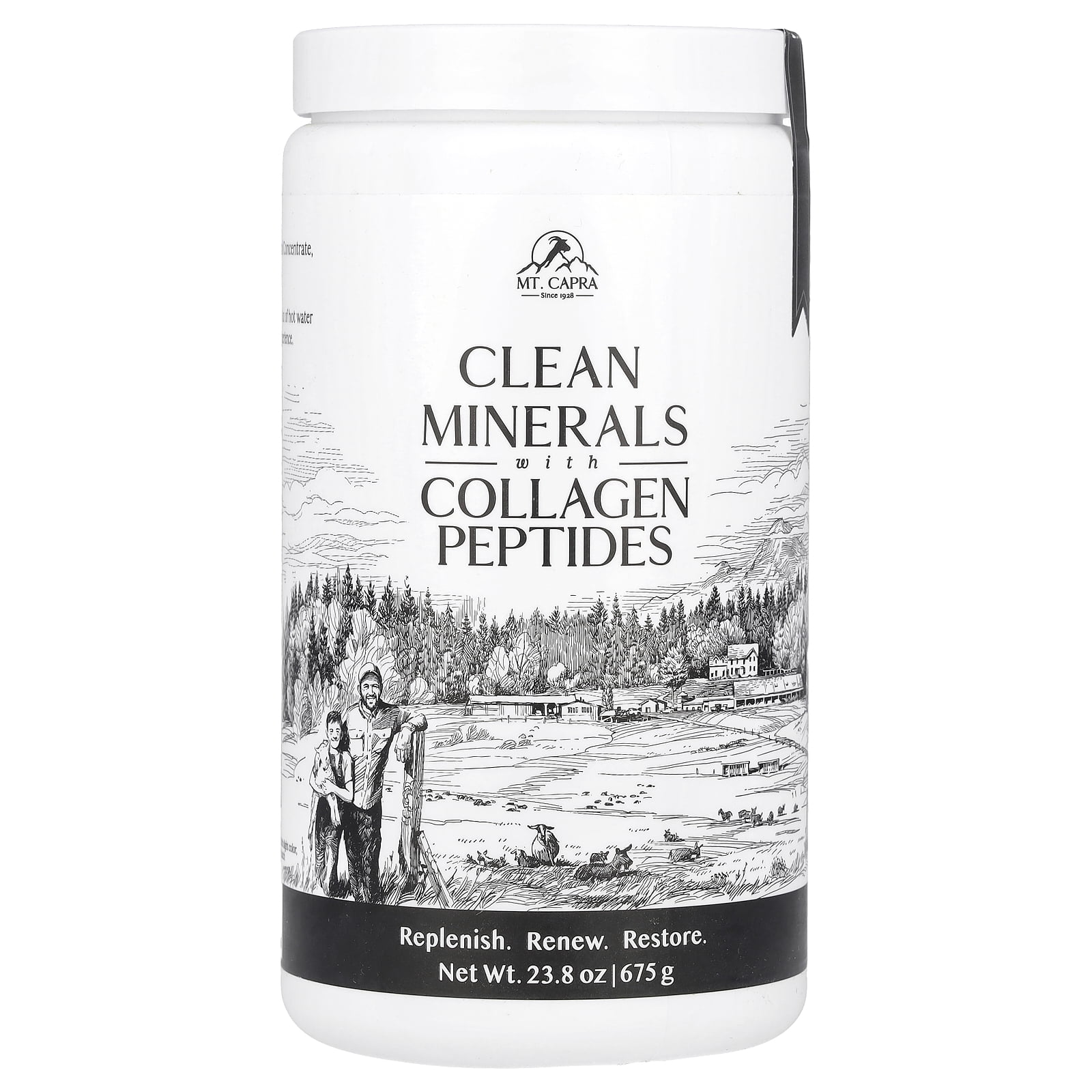 Mt. Capra Clean Minerals with Collagen Peptides, 23.8 oz (675 g ...