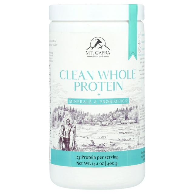 Mt. Capra Clean Whole Protein + Minerals & Probiotics, 14.1 oz (400 g ...