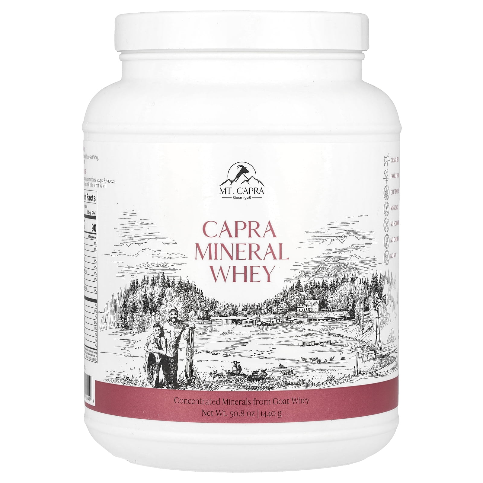 Mt. Capra Products - Capra Goat Milk Mineral Whey - 50.8 oz. - Walmart.com