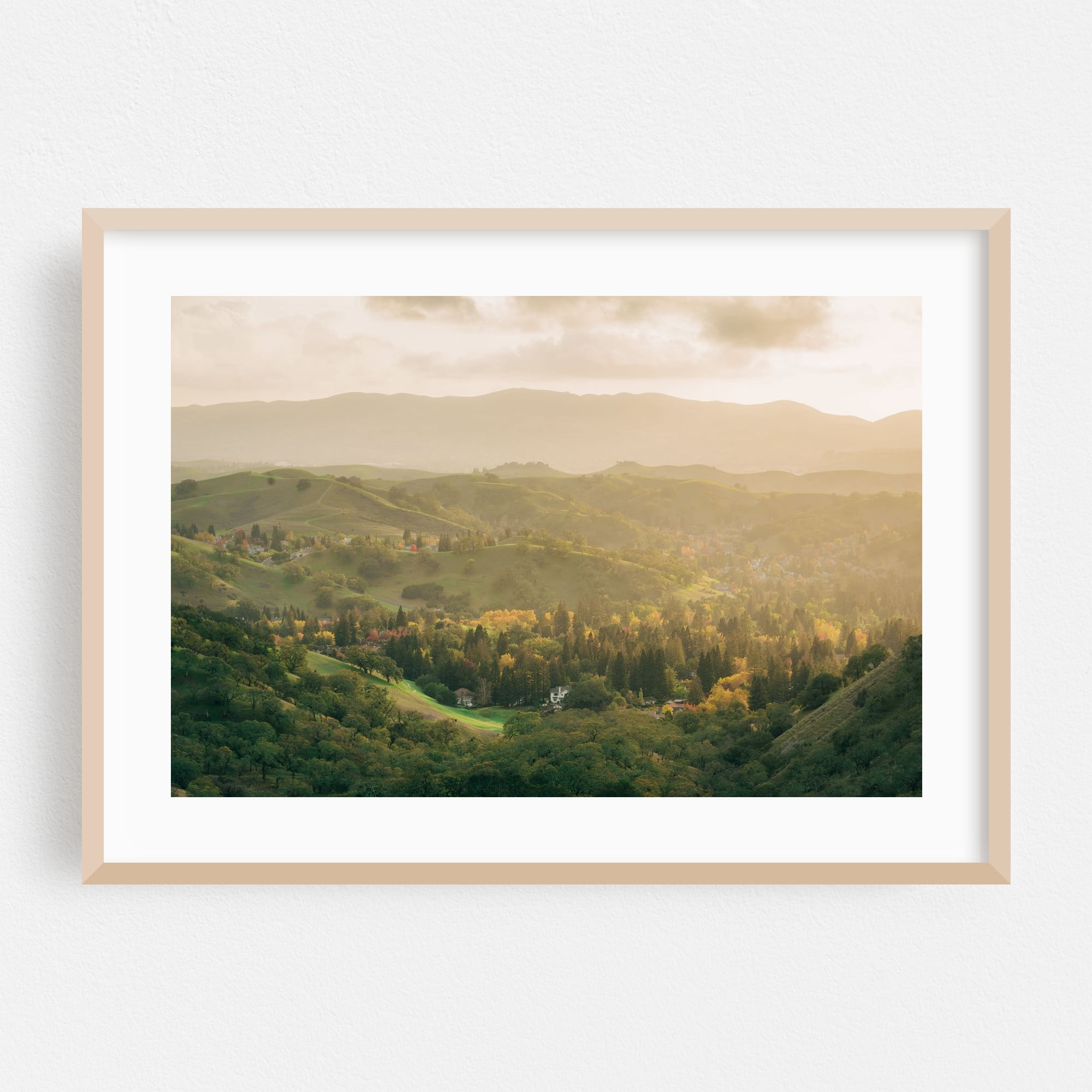 Mt. Diablo Views 02 - California Photography Oak Framed Wall Art Print ...