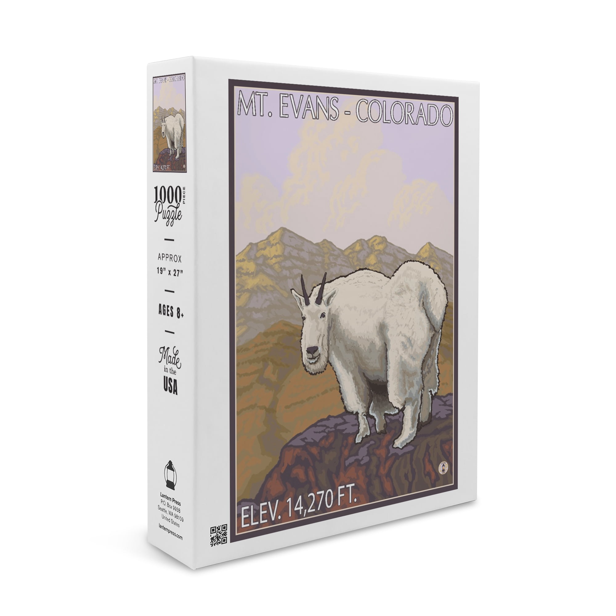 Mt. Evans, Colorado, Mountain Goat (1000 Piece Puzzle, Size 19x27 ...