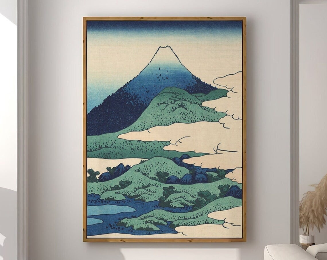 Mt. Fuji Umegawa Katsushika Hokusai Japanese Woodblock Art Print Ukiyo ...