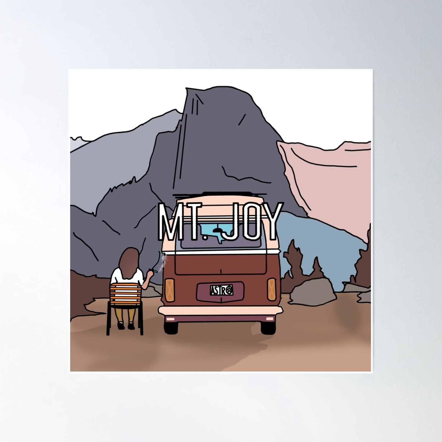 Mt. Joy - Astrovan - Original Artwork Poster Wall Art, Modern Wall ...