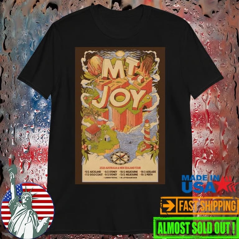 Mt Joy Tour 2026 Australia & New Zealand Poster T-Shirt - Walmart.com