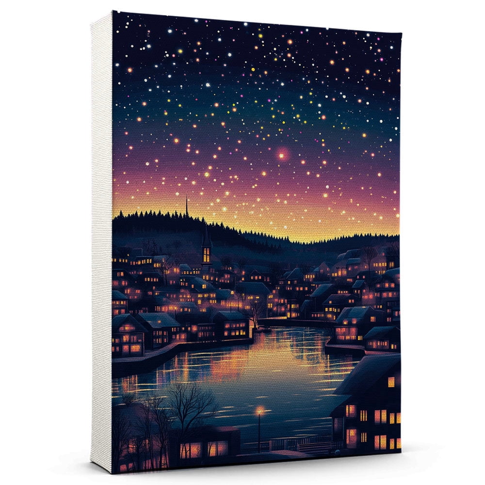 Mt. Juliet Travel Canvas Prints, Tennessee Starry Night Travel decor ...
