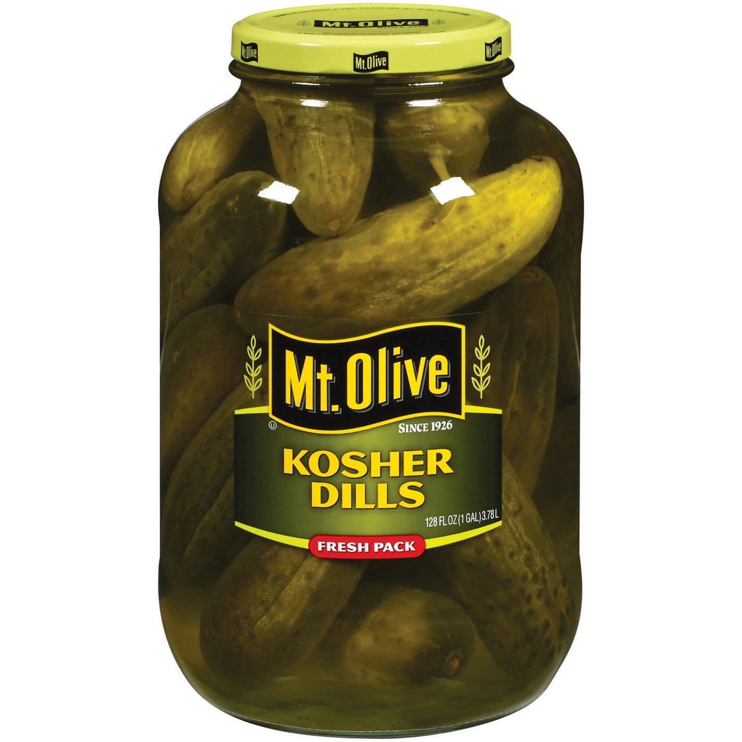 Mt. Olive Kosher Dills Fresh Pack Pickles, 1 gal. - Walmart.com