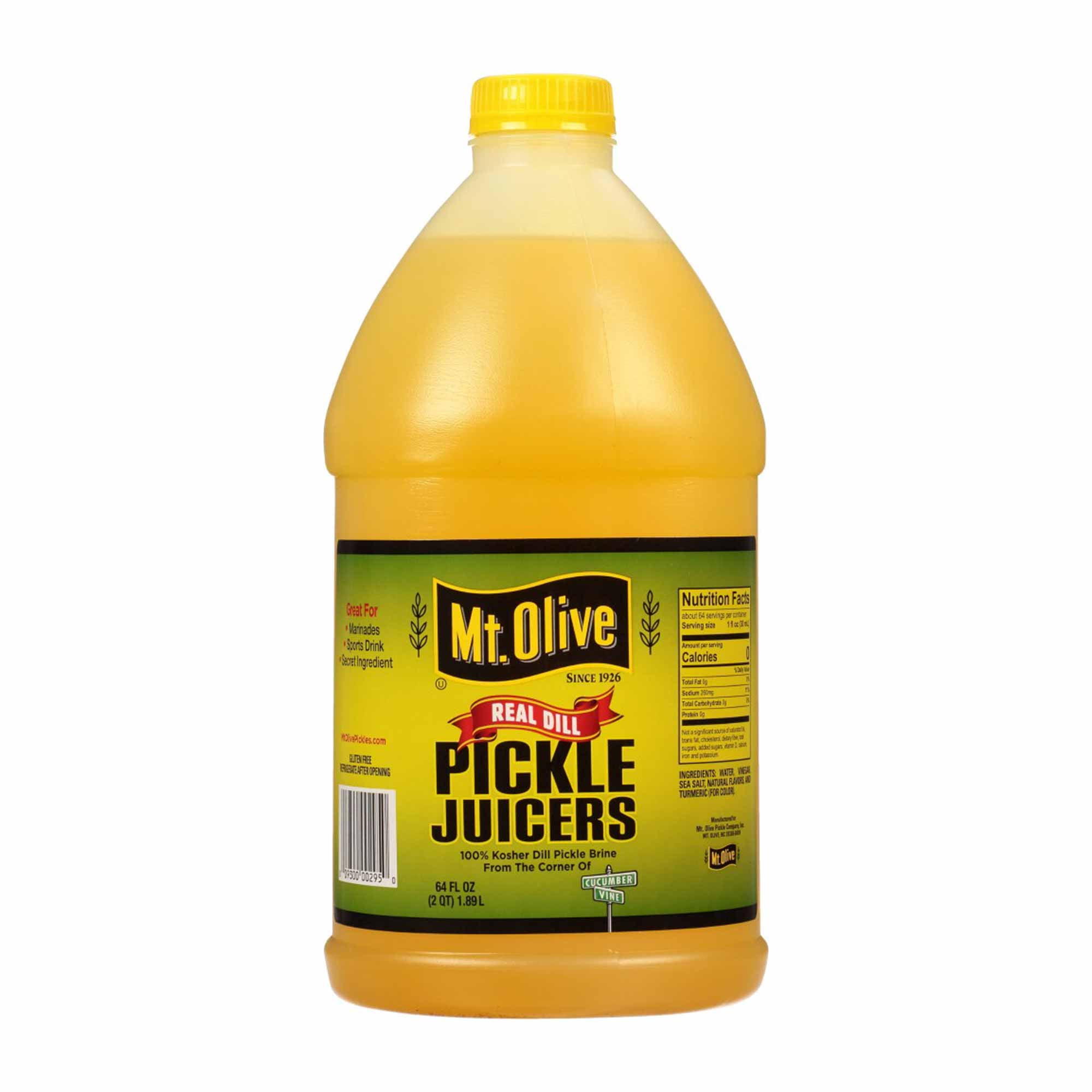 Mt. Olive Kosher Dill Pickle Brine, Vinegar Made Pickle Juice, 64 Oz ...