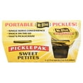 Mt. Olive Mini Kosher Sweet Petites Pickles, 4 Pack - 3.7 fl oz Cups ...