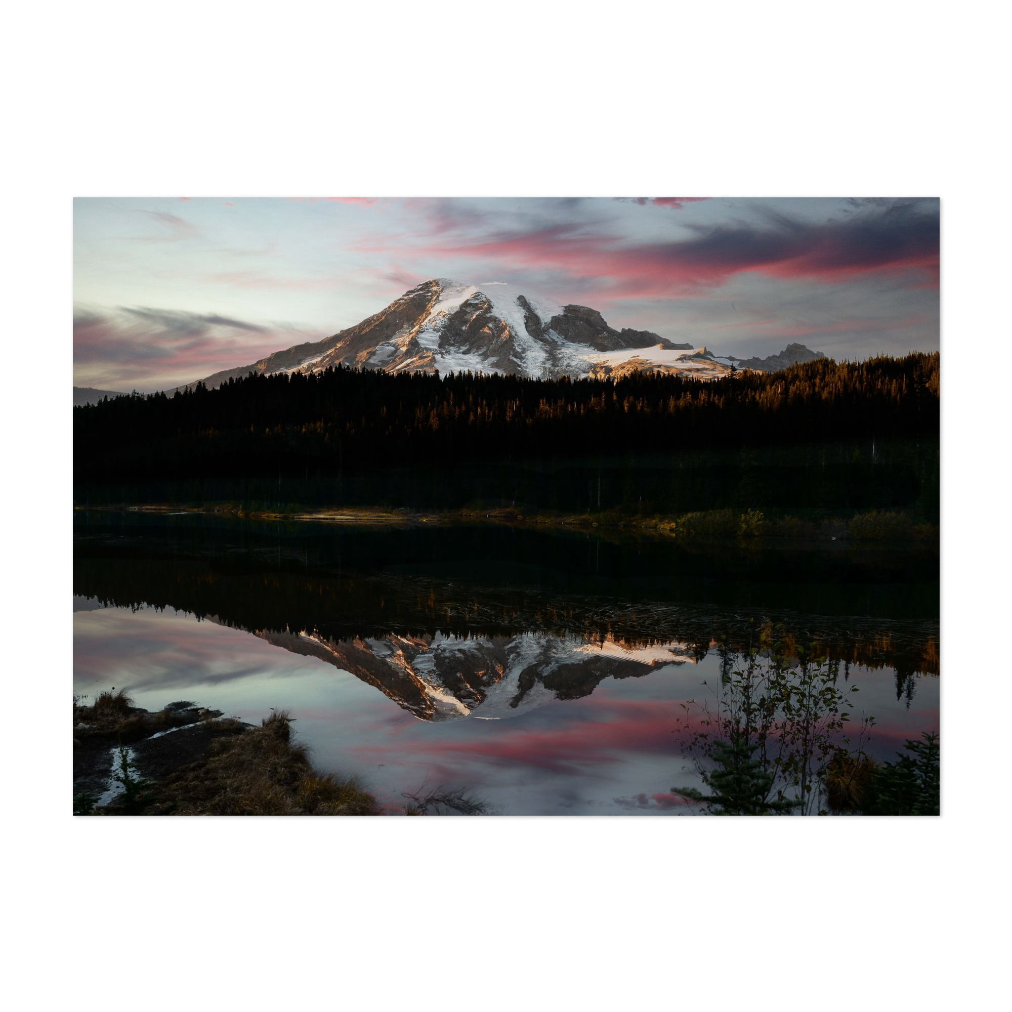 Mt. Rainier Reflection Lake - Washington Photography Mountain Scenic ...