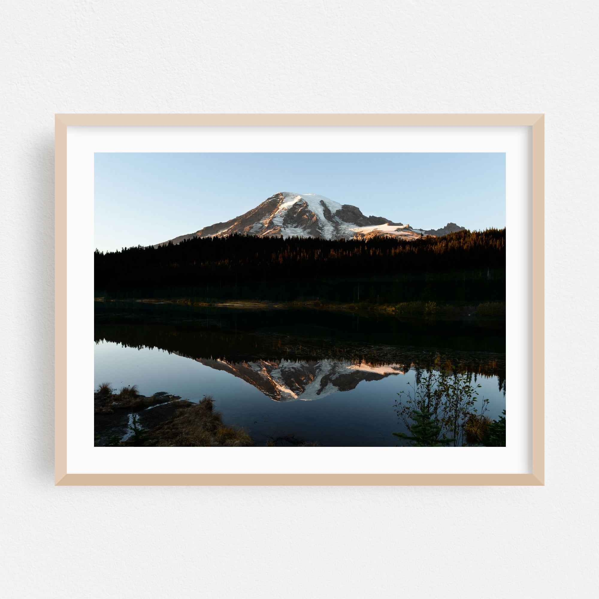 Mt Rainier Reflection Lakes - Washington Photography Mountain Lake ...