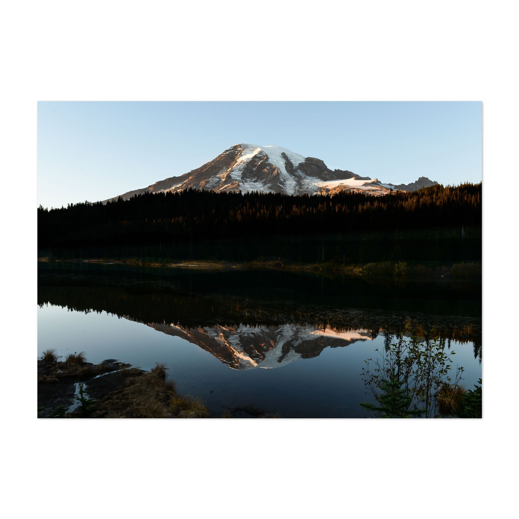 Mt Rainier Reflection Lakes - Washington Photography Mountain Lake ...