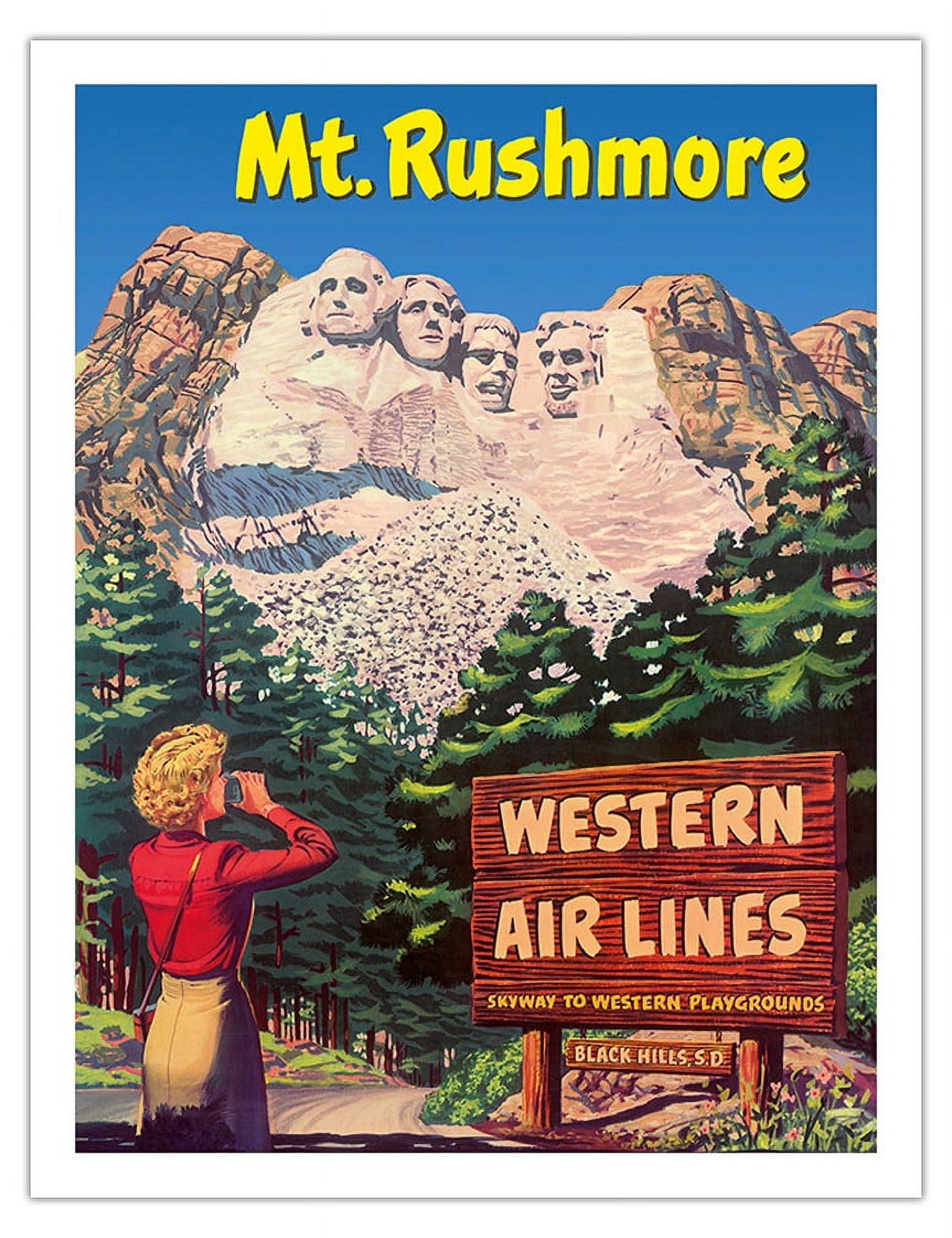 Mt. Rushmore National Memorial - Black Hills South Dakota USA - Western ...