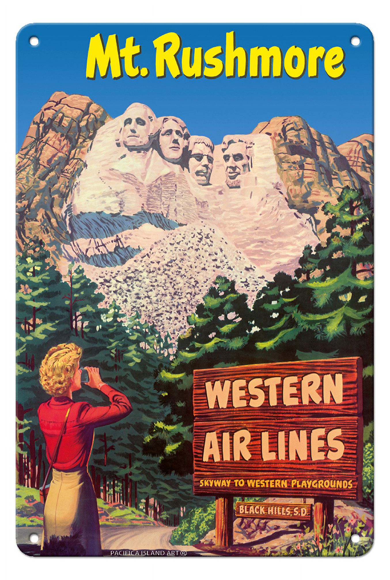 Mt. Rushmore National Memorial - Black Hills South Dakota USA - Western ...
