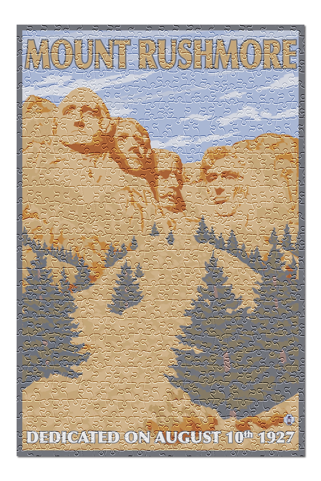 Mt Rushmore National Memorial, South Dakota, 500 Piece Challenging 19 x ...