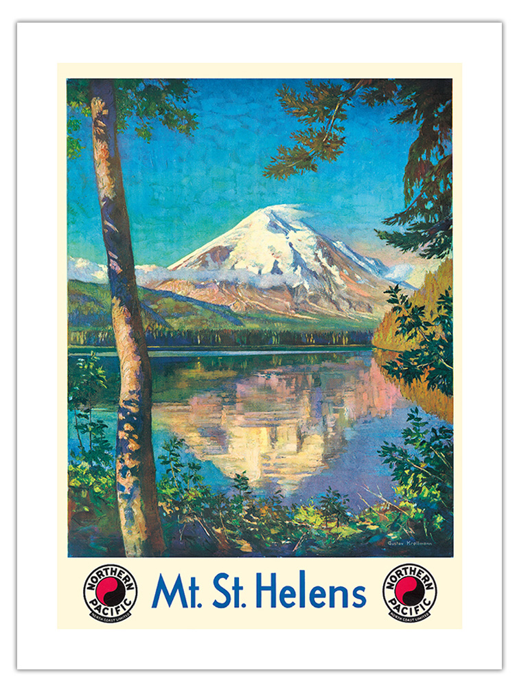 Mt. St. Helens - Spirit Lake Washington - Northern Pacific Railway ...