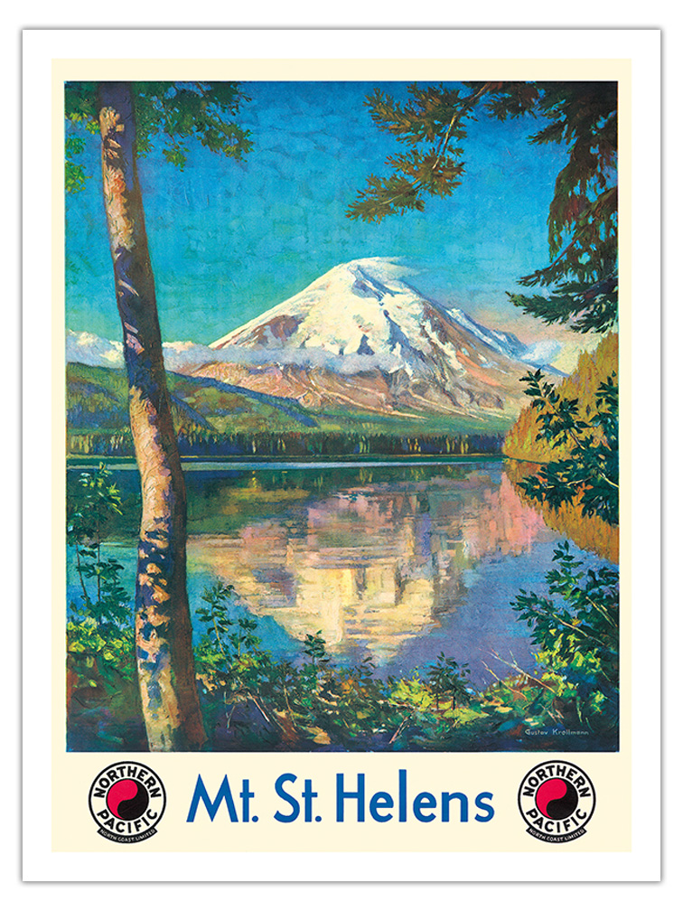 Mt. St. Helens - Spirit Lake Washington - Northern Pacific Railway ...
