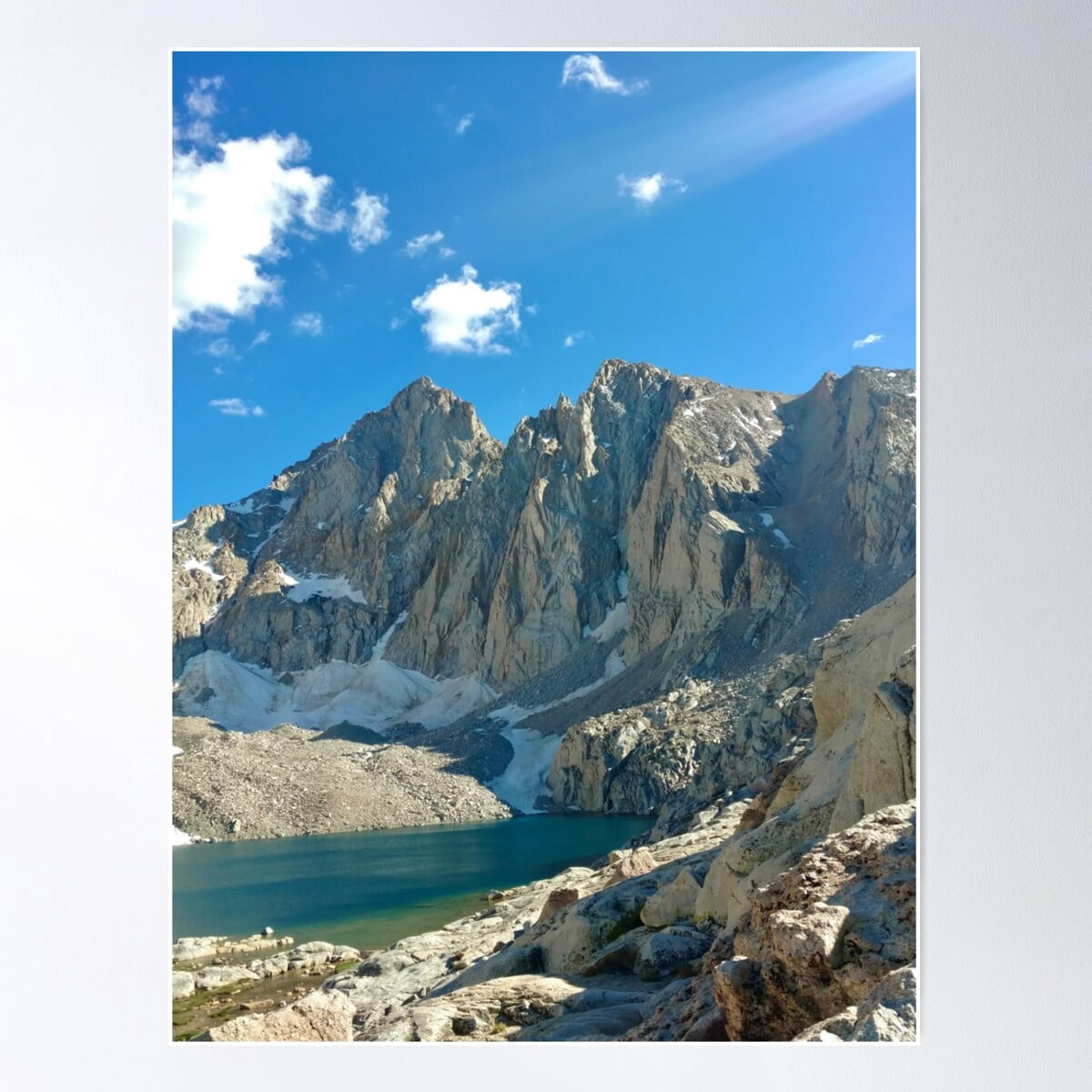 Mt. Whitney Poster Wall Art, Modern Wall Decor For Living Room Bedroom ...