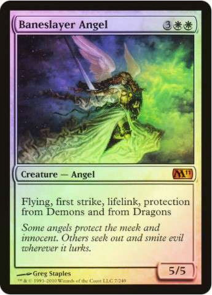 MtG 2011 Core Set Mythic Rare Baneslayer Angel (FOIL) #7 - Walmart.com
