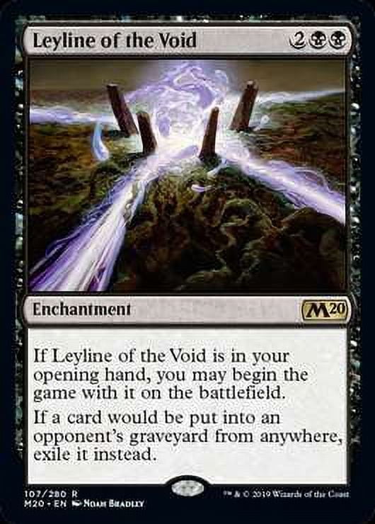 MtG 2020 Core Set Rare Leyline of the Void #107 - Walmart.com