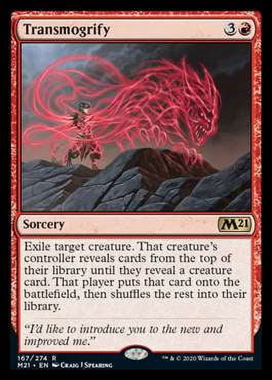 MtG 2021 Core Set Rare Transmogrify #167 - Walmart.com